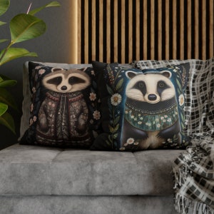 Norwegian Folk Art Double-sided Pillow Cover, Swedish Winter Gift ...