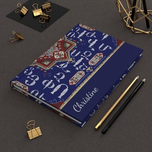 Personalized Armenian Alphabet Notebook, Custom Hardcover Notebook ...
