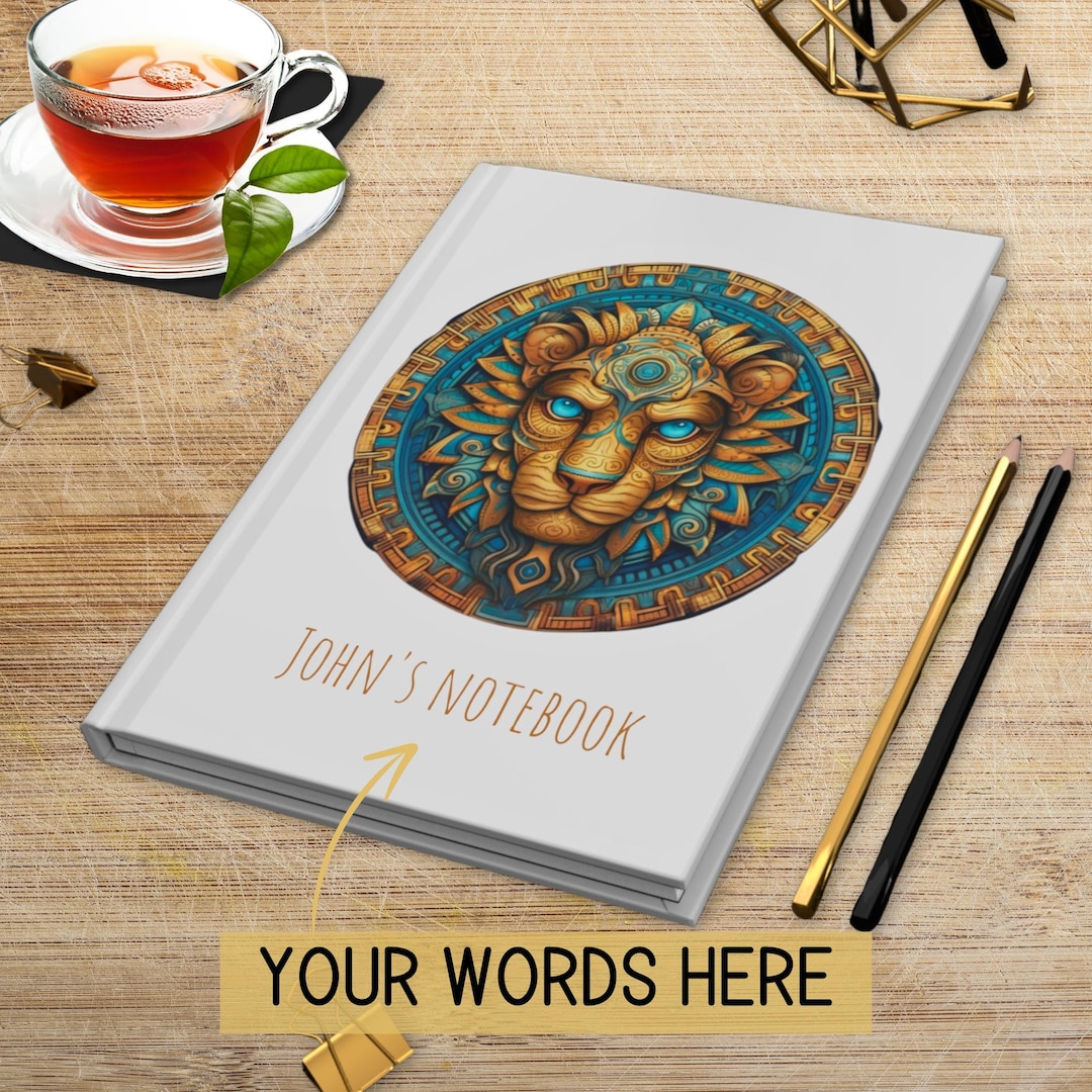 Personalized Zodiac Leo Notebook, Custom Astrology Motivational Message ...