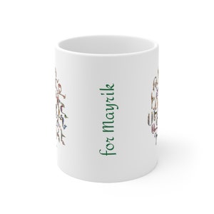 Personalized Armenian Birds Alphabet Coffee Mug Customizable Chai Tea ...