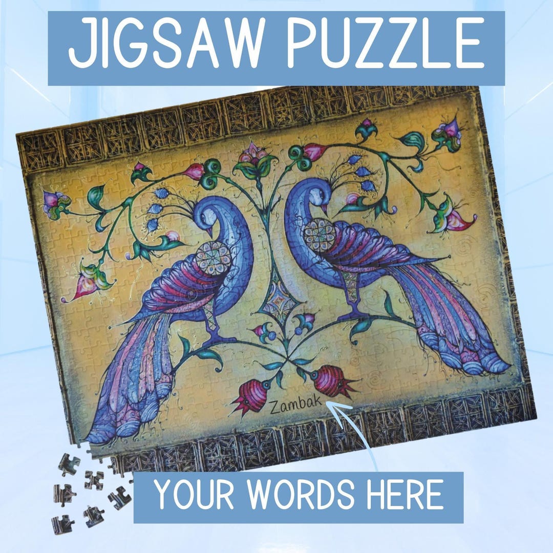 Mind-bending Jigsaw Puzzle Featuring Armenian Blue Birds on a Stunning ...