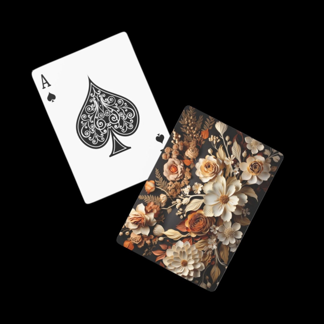 Premium Poker Card Set, Fall Foliage Design, Autumn Themed Playing Cards, Unique Seasonal Game ...
