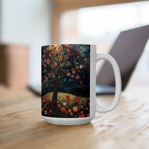 Cottagecore Coffee Cup Norse Tree Ceramic Mug Gardencore Drinkware ...