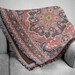 Oriental Design Cotton Throw Blanket, Oriental Pattern Picnic Throw ...
