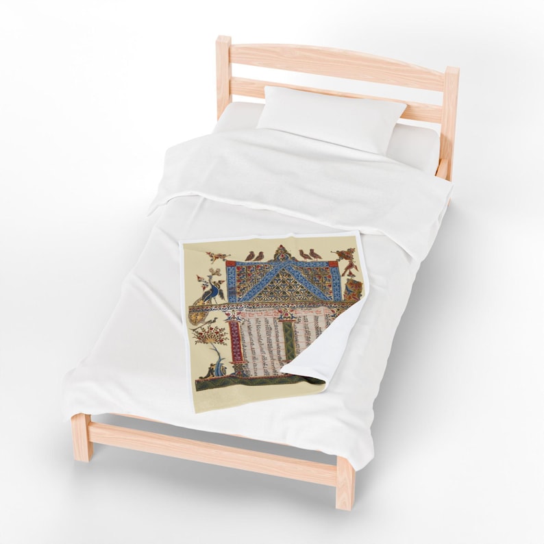 Armenian Illumination Bible Prayer Canon Velveteen Plush Blanket - Etsy