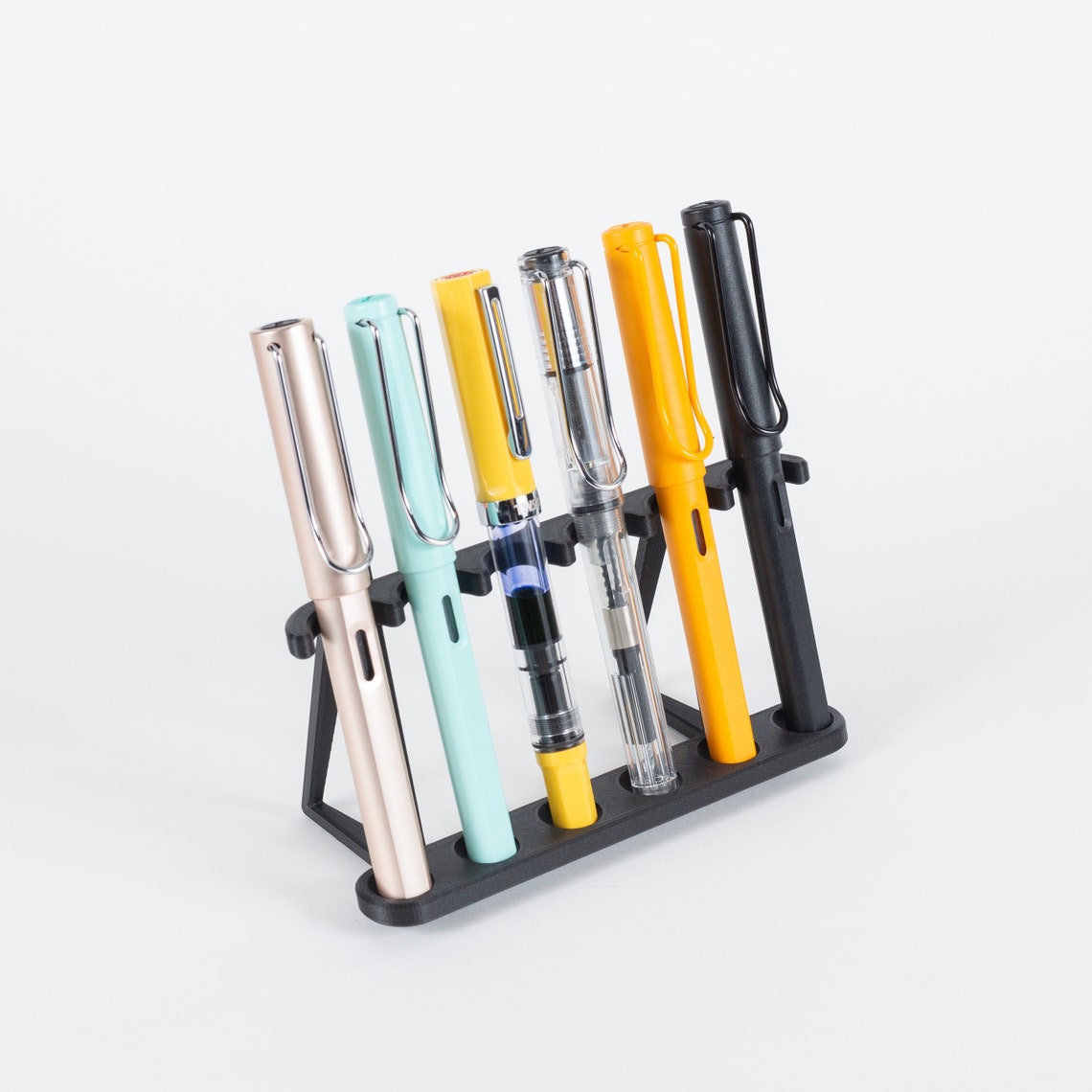 Vertical 6 Fountain Pen Display Stand - 3D Printed Storage for Pens ...