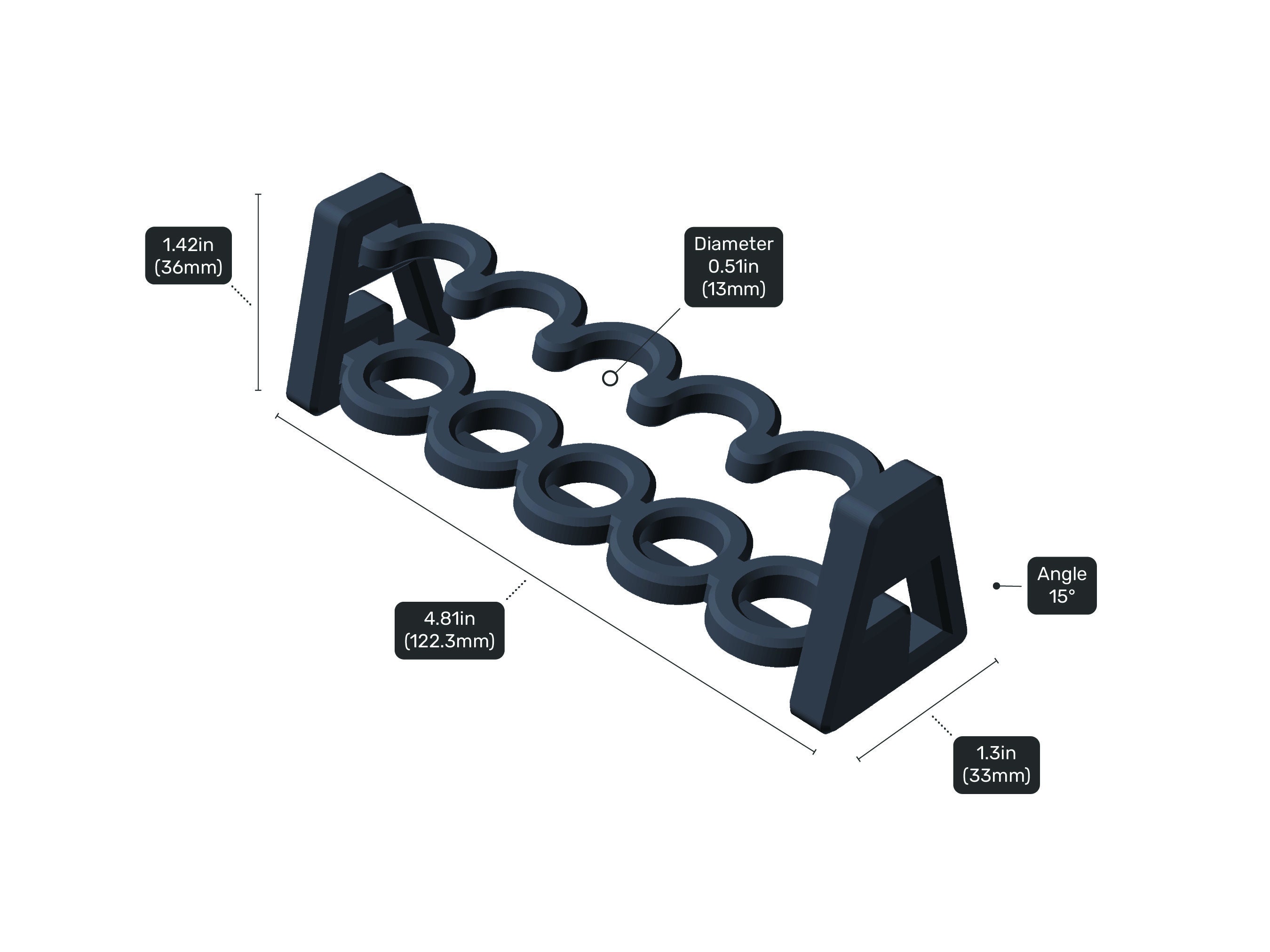 Ink Sample Vial Display Stand 3D Printed Storage - Etsy UK