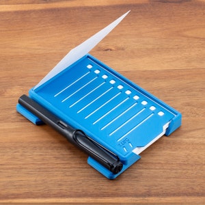 3-by-5 Index Card Holder With Pen Rest and Todo Stencil - 3D Printed ...