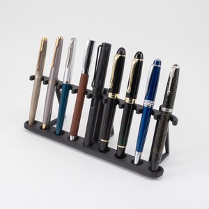 Vertical 9 Fountain Pen Display Stand - 3D Printed Storage for Pens ...