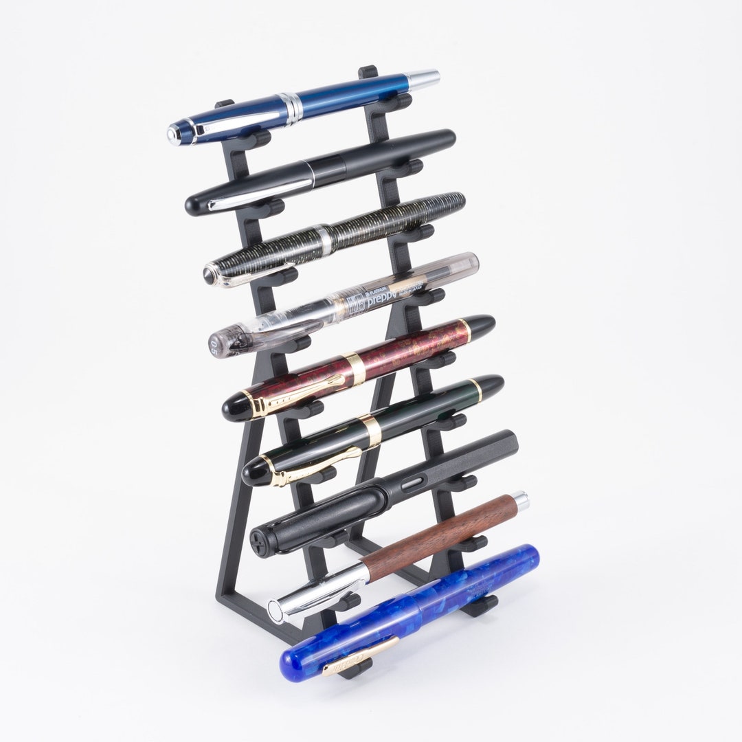 9 Fountain Pen Display Stand - 3D Printed Horizontal Storage for Pens ...