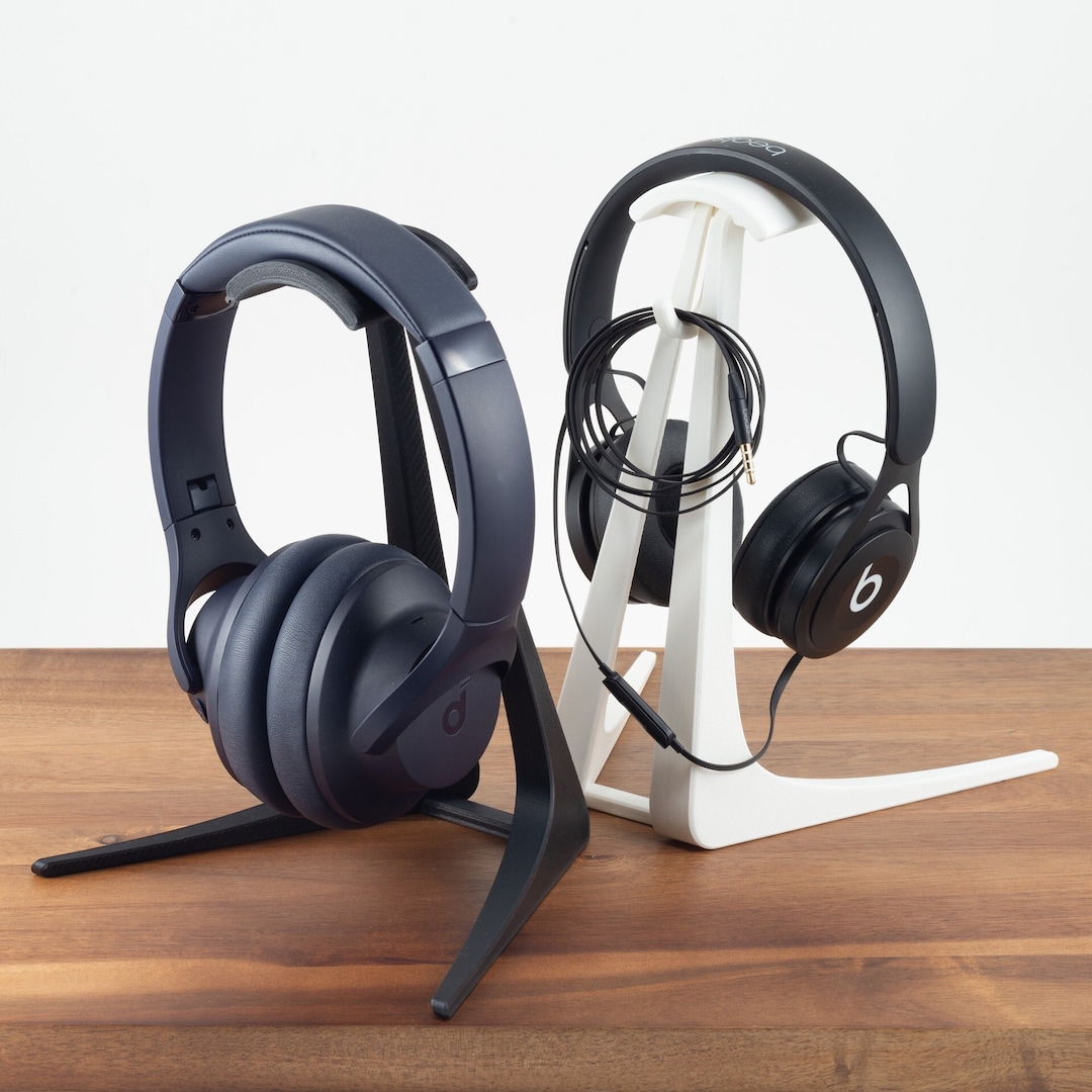 Headphone Stand With Removable Cable Hook - Minimalist 3d Printed ...
