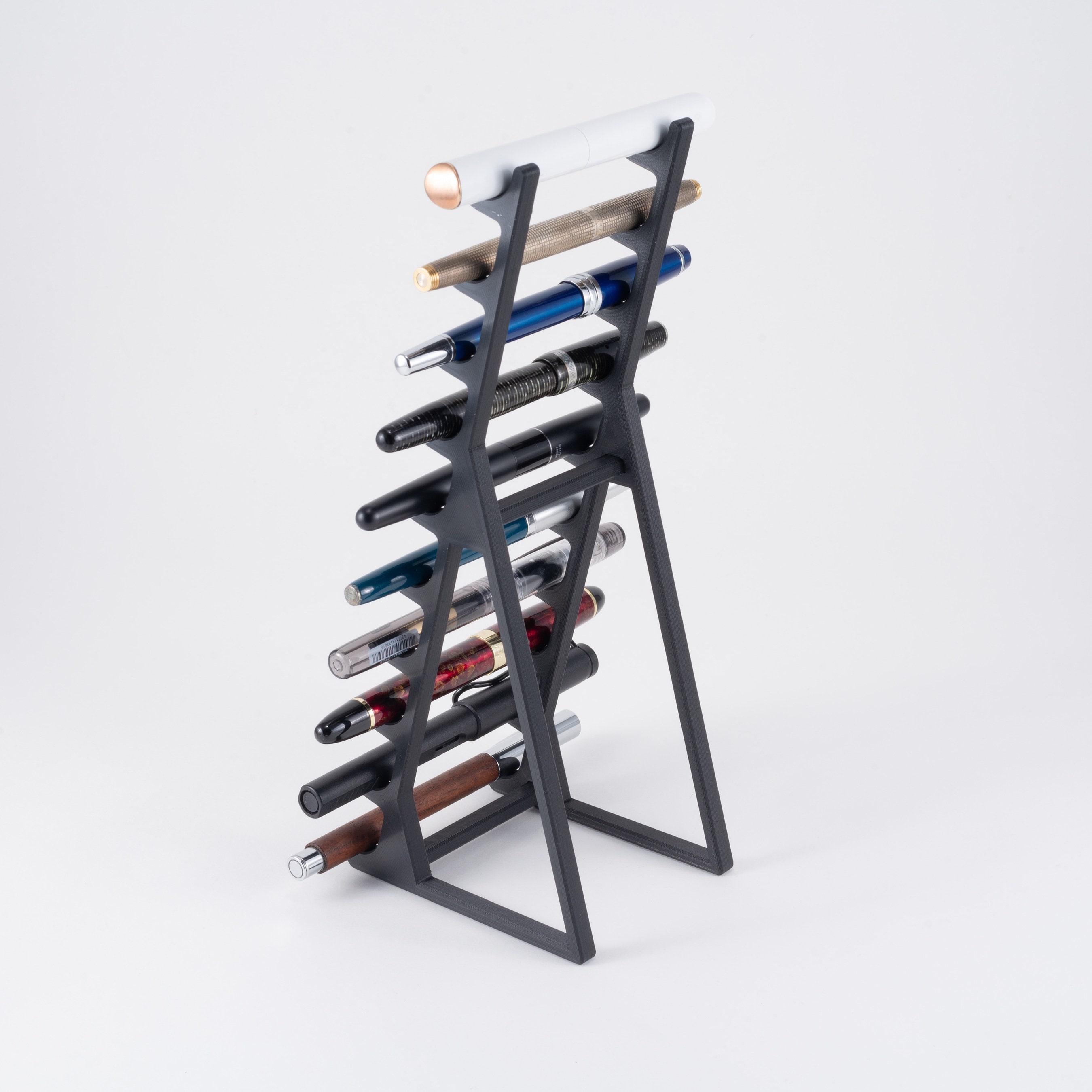 10 Fountain Pen Display Stand - 3D Printed Horizontal Storage for Pens ...