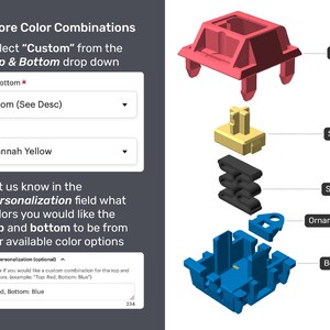 Mechanical Keyboard Switch 3D Printed Desk Toy & Ornament - Etsy