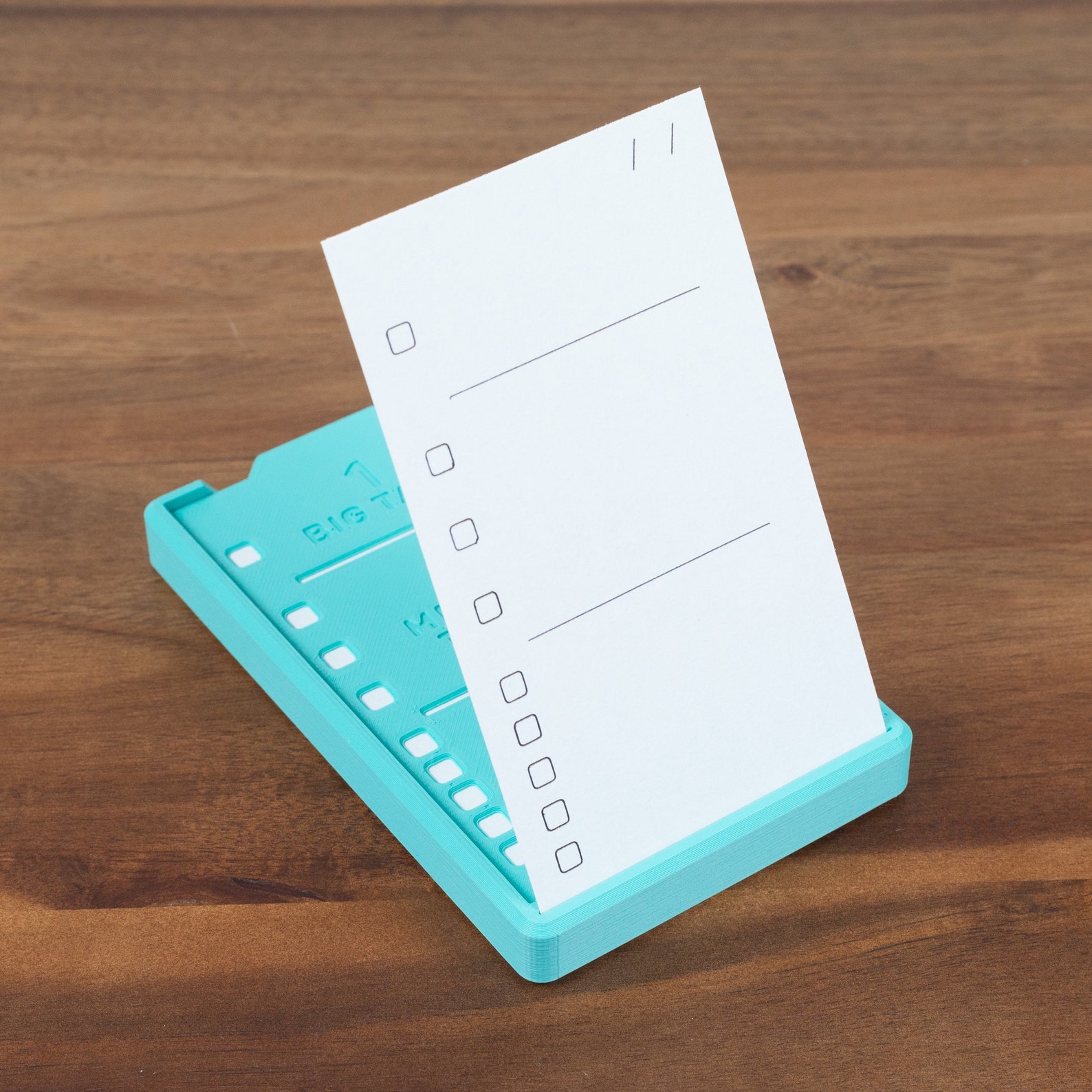 3-by-5 Index Card Holder With 1-3-5 Method Stencil - 3D Printed Analog ...