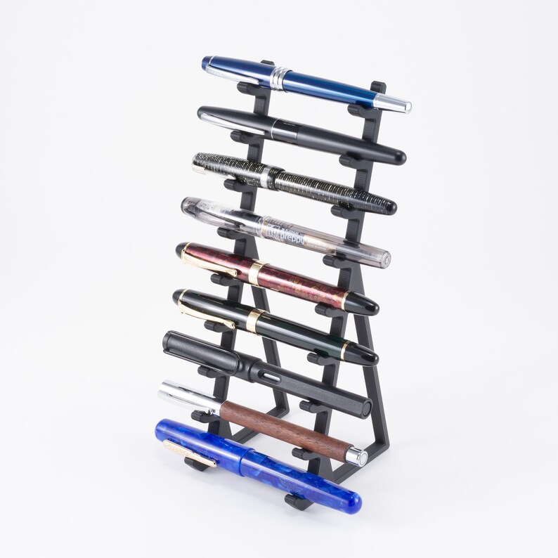 9 Fountain Pen Display Stand - 3D Printed Horizontal Storage for Pens ...