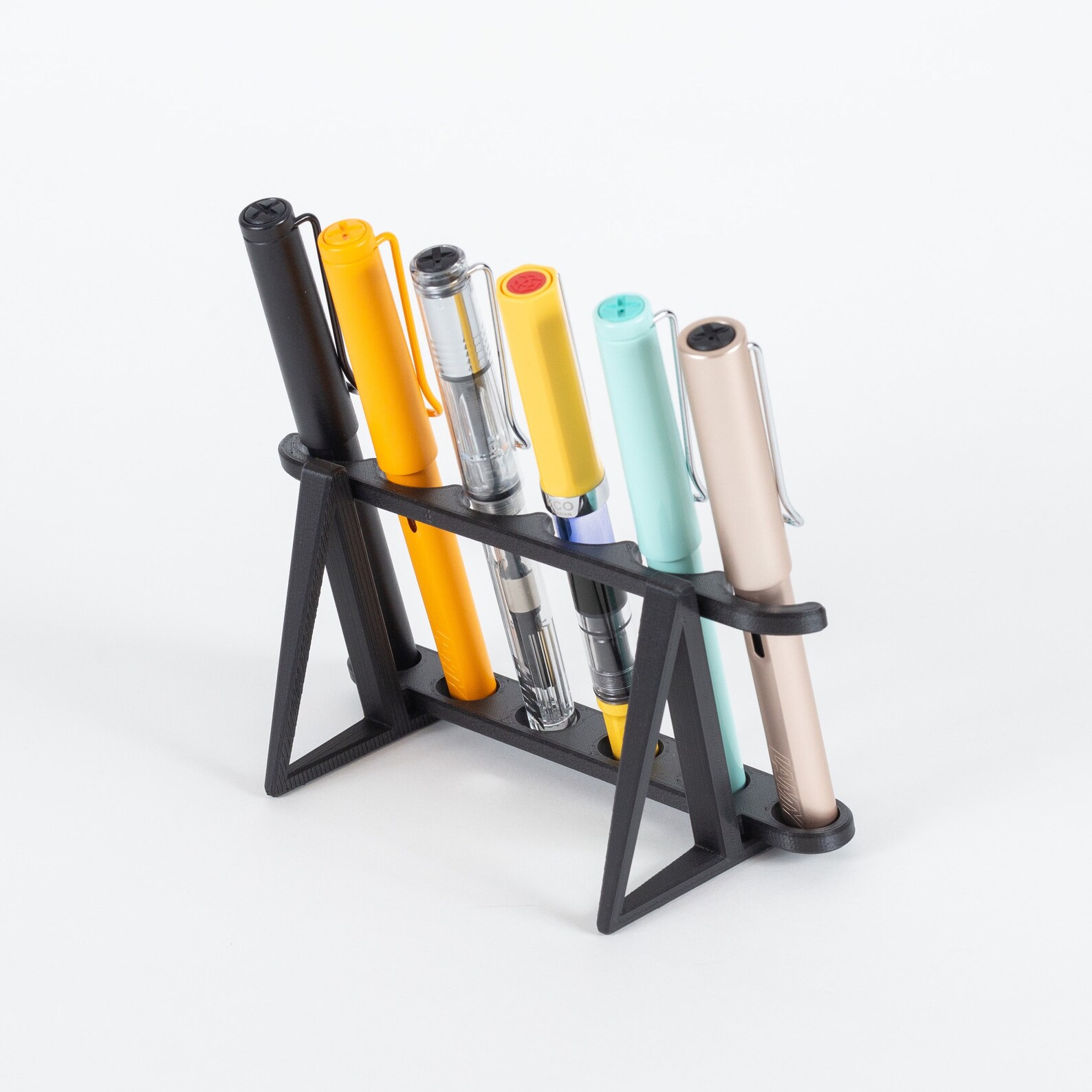 Vertical 6 Fountain Pen Display Stand - 3D Printed Storage for Pens ...