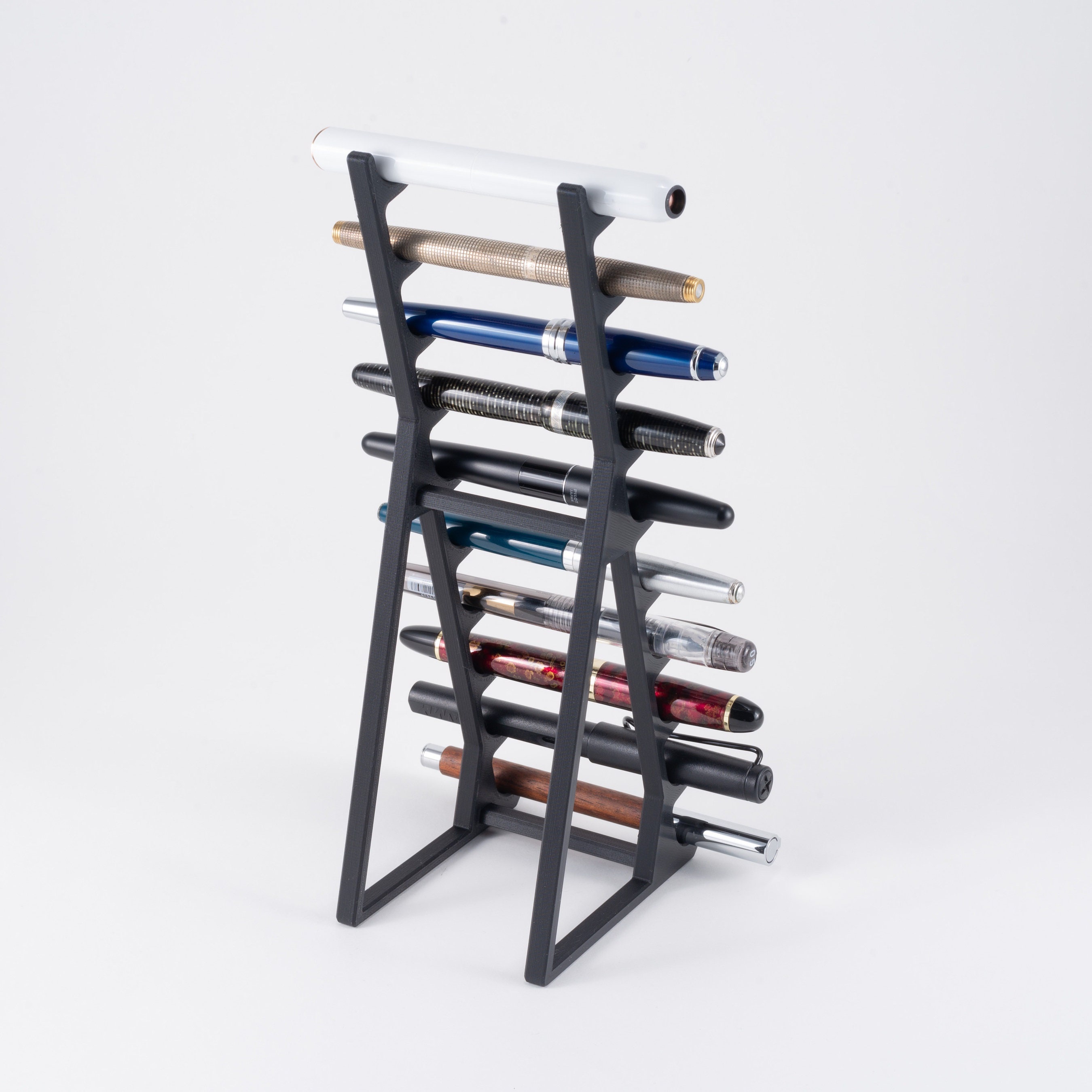 10 Fountain Pen Display Stand - 3D Printed Horizontal Storage for Pens ...