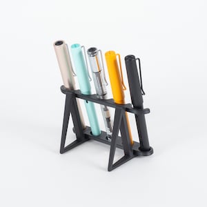 Vertical 5 Fountain Pen Display Stand - 3D Printed Storage for Pens ...