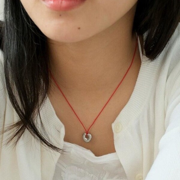 Red String Necklace - Etsy