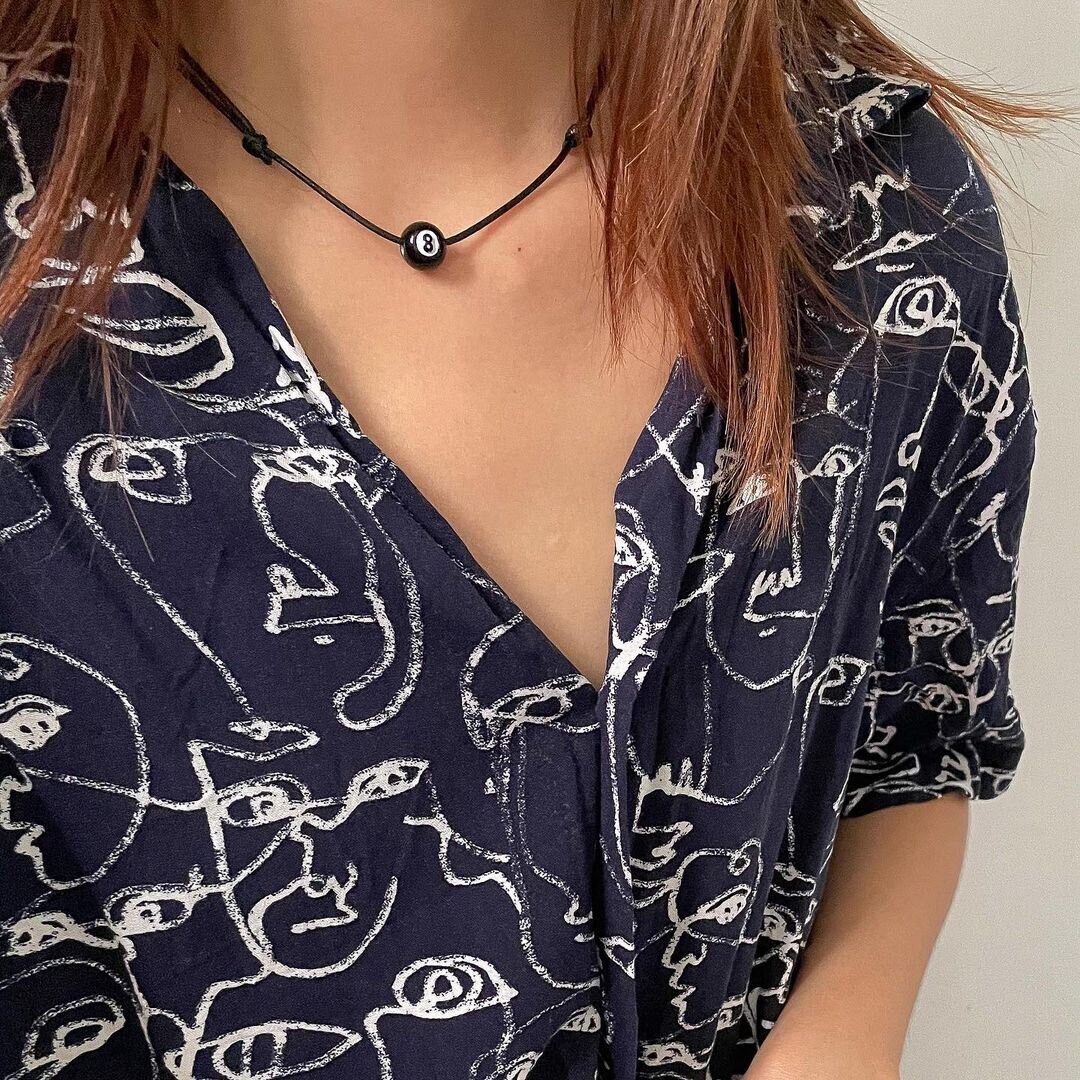 Pool 8 Ball Necklace, 8 Ball Jewelry, Unisex Necklace, 8 Ball Pendant ...