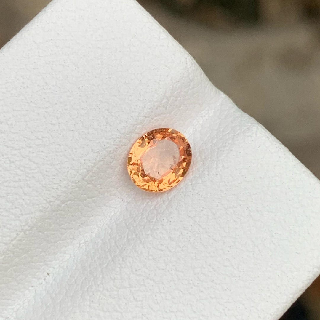 Peach Oval Sapphire: 0.75 Carat Sri Lanka Gemstone - Etsy