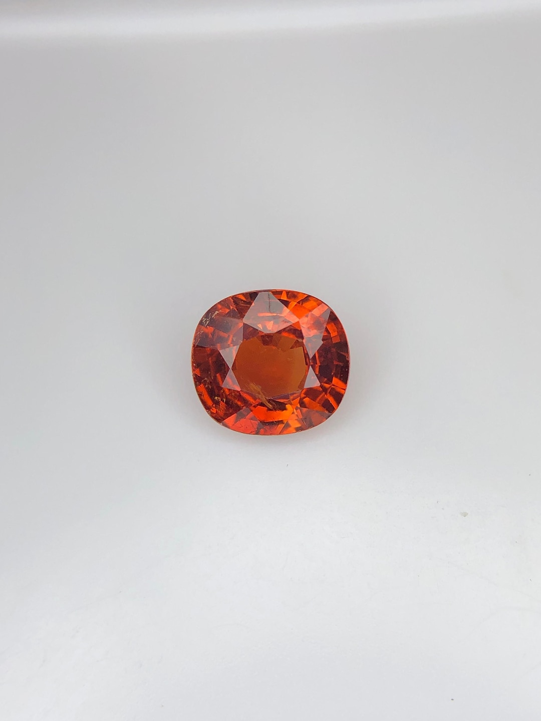 Bright Orange Garnet 1.25 Carats Reddish Orange Loose Gemstone for ...