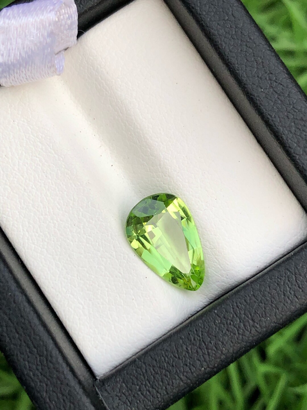 Light Green Peridot Top Color Pear Cut Peridot Loose Gemstone From ...