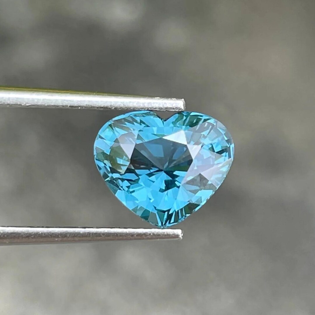 Blue Spinel Heart Cut Gemstone: 3.02 Cts Tanzanian Loose Spinel - Etsy