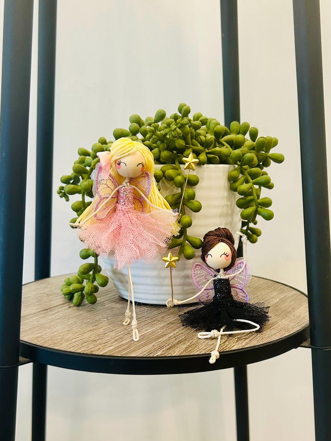 Sparkle Sisters Fairy Doll Set – Handmade Posable Fairies With Wands ...