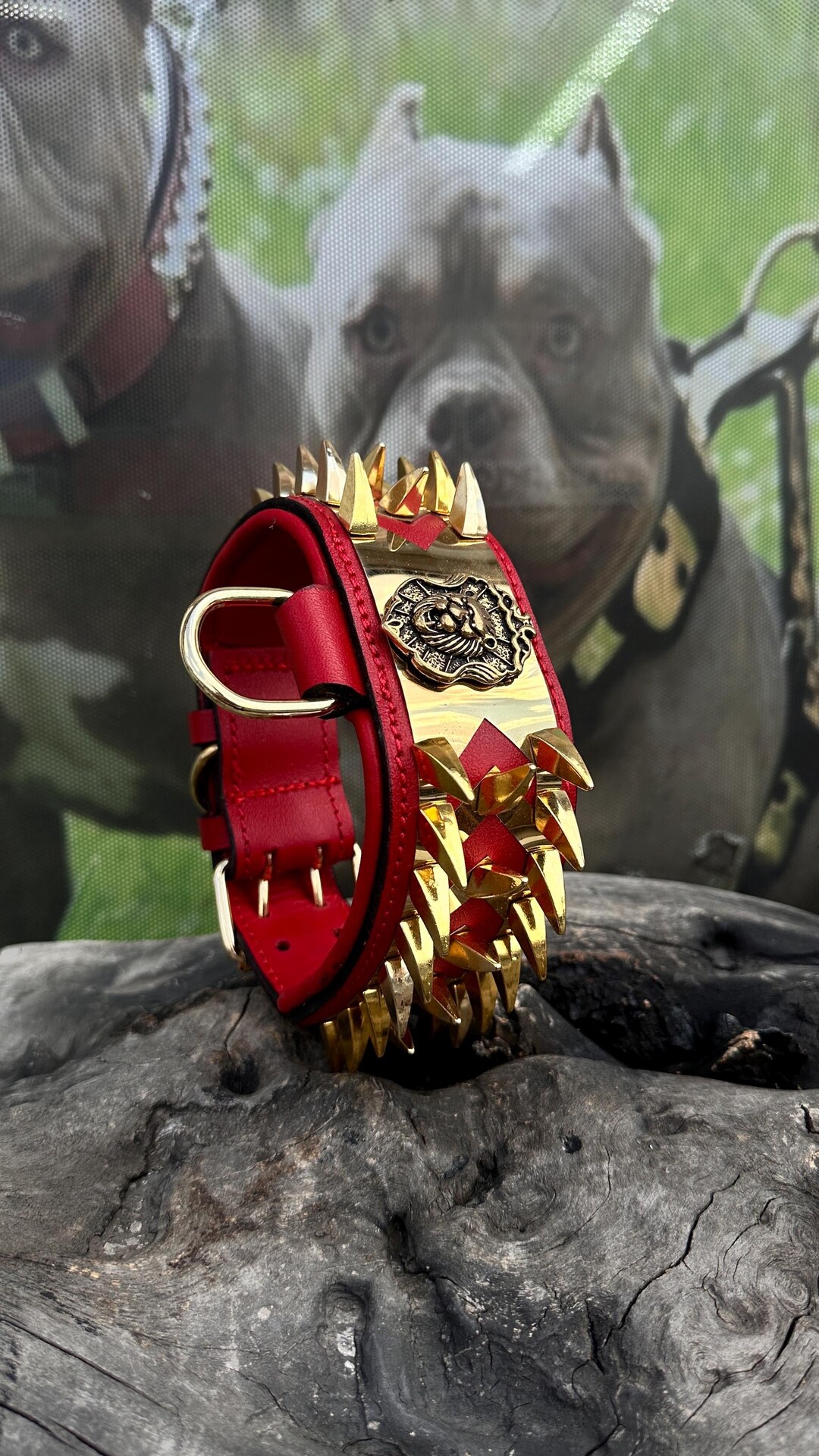 Personalized Bully Leather Collar | Handmade Custom Dog Collars ...