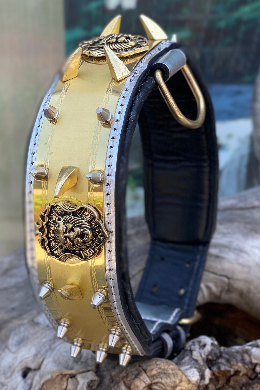 Extreme Dog Collars Handmade Dog Collars Personalized Collars Brass ...