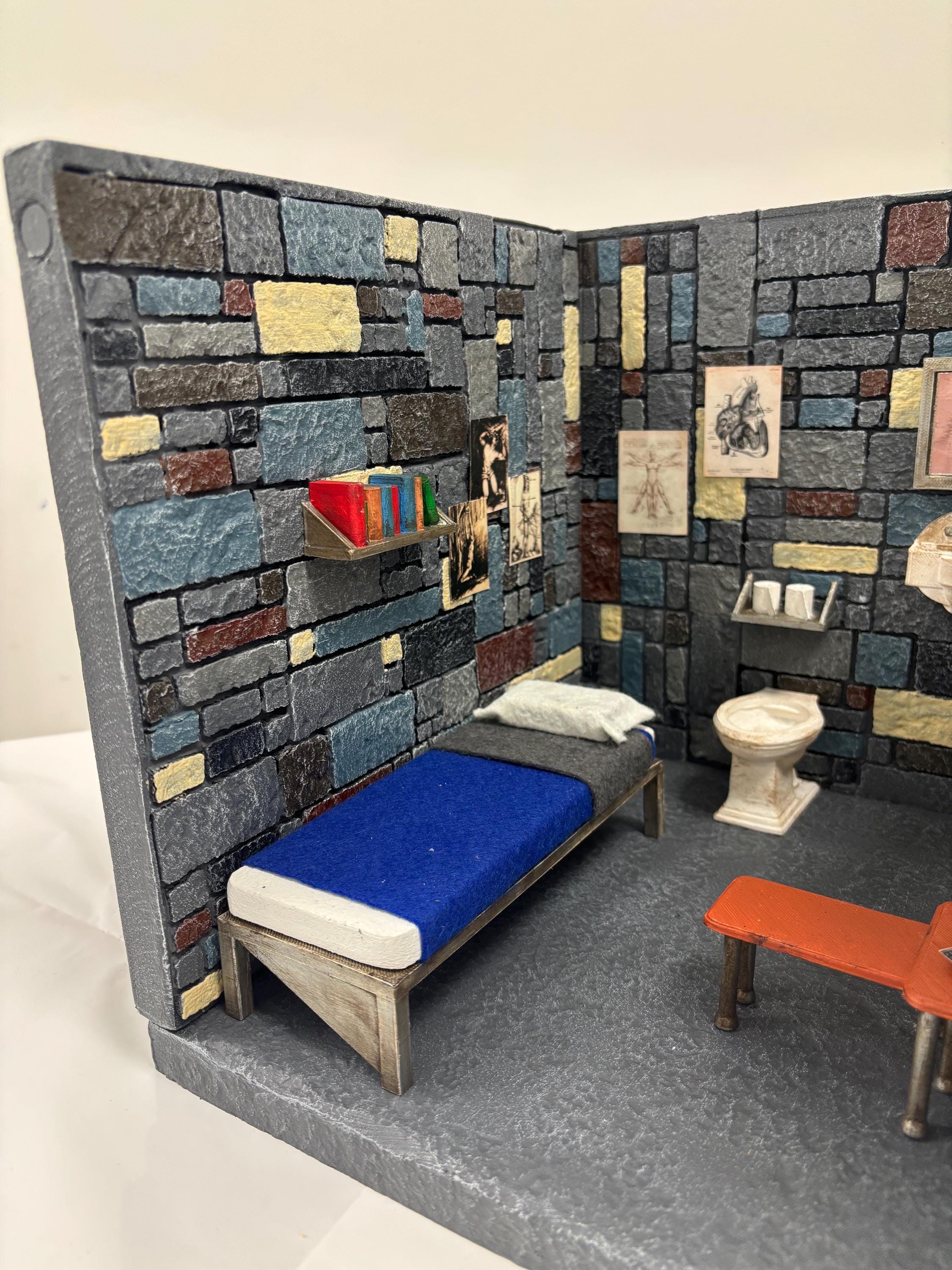 A Hannibal Lecter Cell Diorama 1:12 Silence of the Lambs (fig Not ...