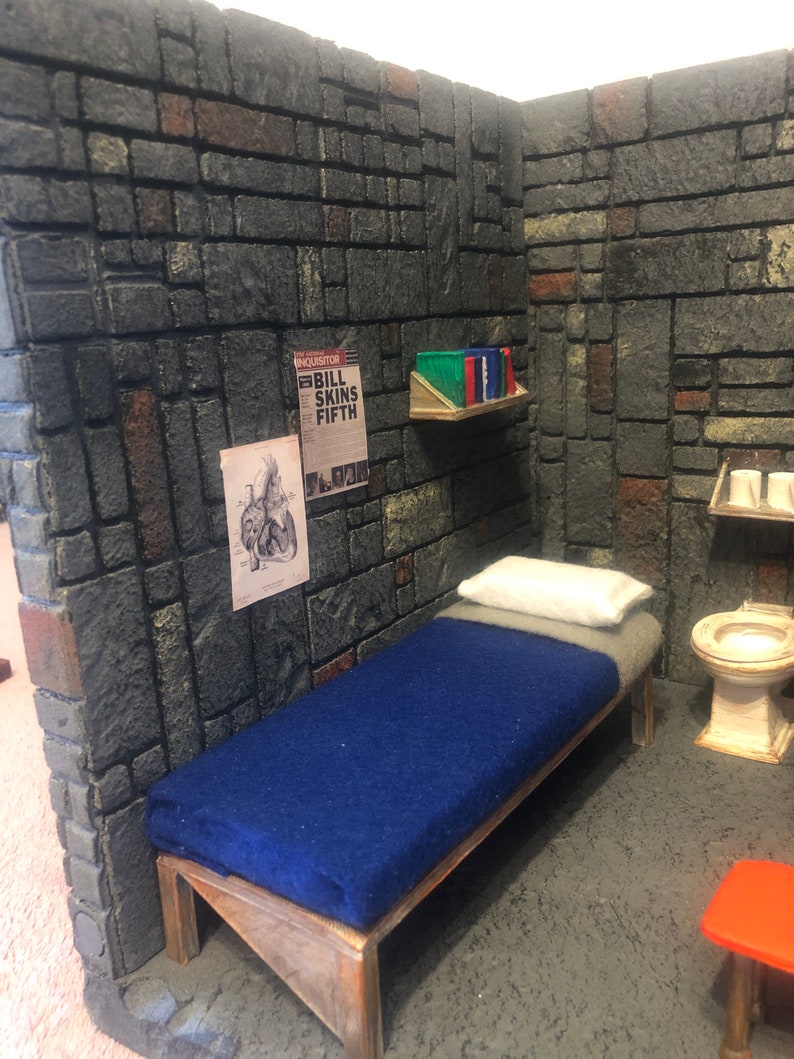 A Hannibal Lecter Cell Diorama 1:12 Silence of the Lambs fig Not ...