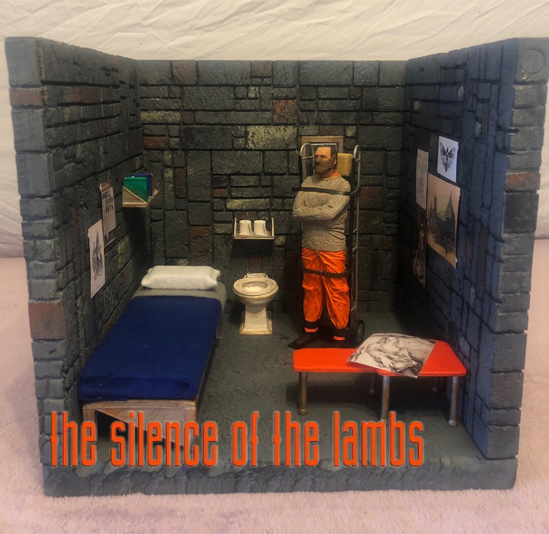 A Hannibal Lecter Cell Diorama 1:12 Silence of the Lambs (fig Not ...