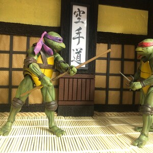 Handmade Diorama of Dojo Perfect for 7 Action Figures Neca/mcfarlane ...