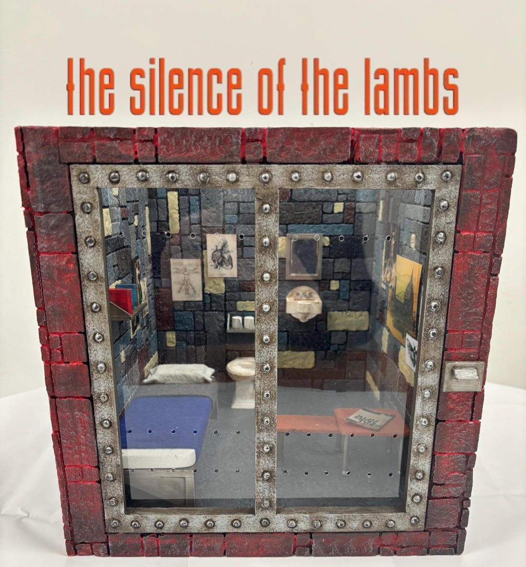 A Hannibal Lecter Cell Diorama 1:12 Silence of the Lambs (fig Not ...