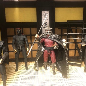 Handmade Diorama of Dojo Perfect for 7 Action Figures Neca/mcfarlane ...