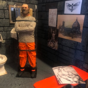 A Hannibal Lecter Cell Diorama 1:12 Silence of the Lambs (fig Not ...