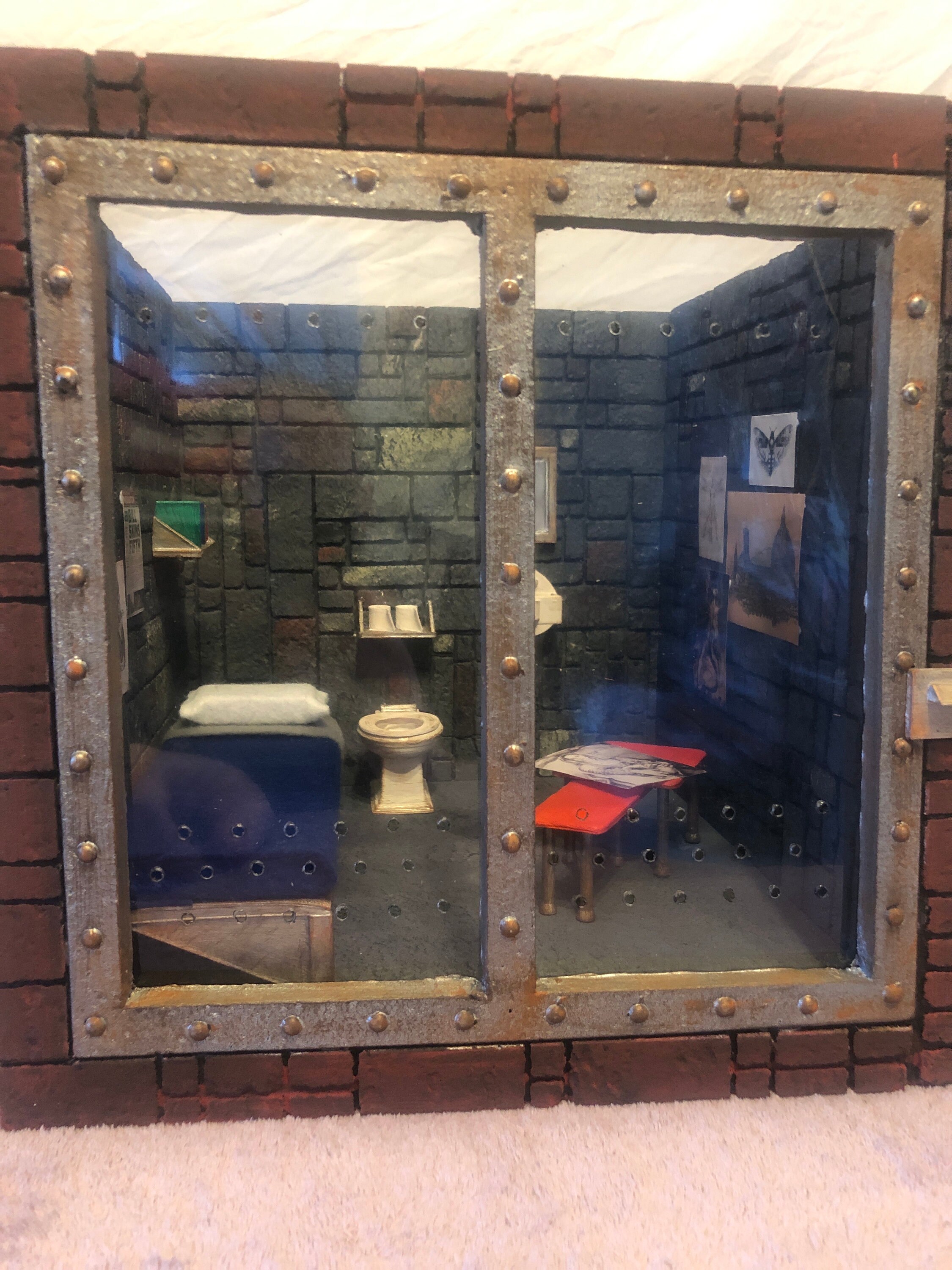 A Hannibal Lecter Cell Diorama 1:12 Silence of the Lambs fig Not ...