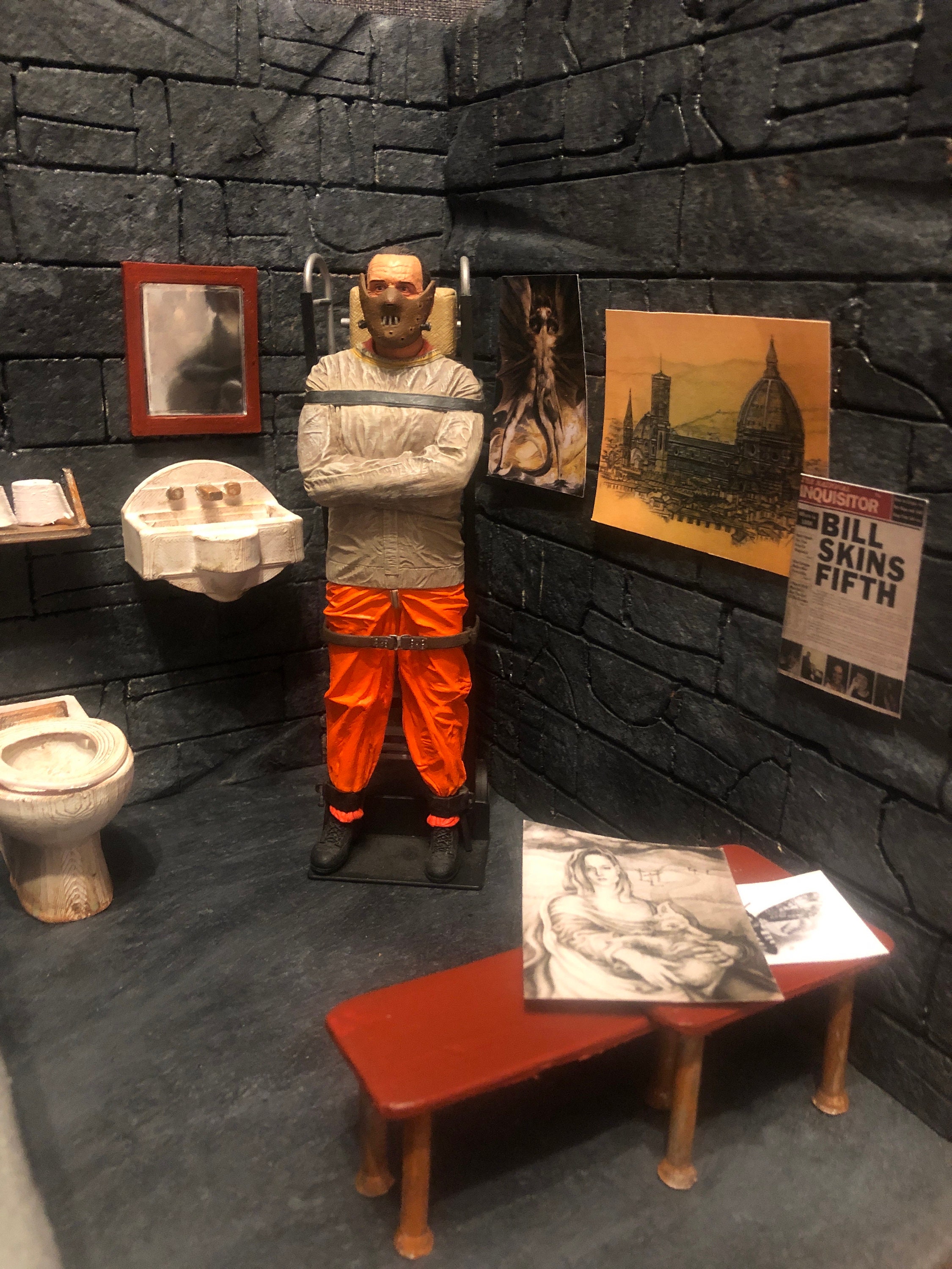 A Hannibal Lecter Cell Diorama 1:12 Silence of the Lambs fig - Etsy UK