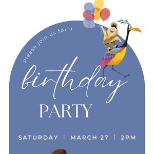Disney Pixar up Birthday Invitation - Etsy