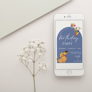 Disney Pixar up Birthday Invitation - Etsy
