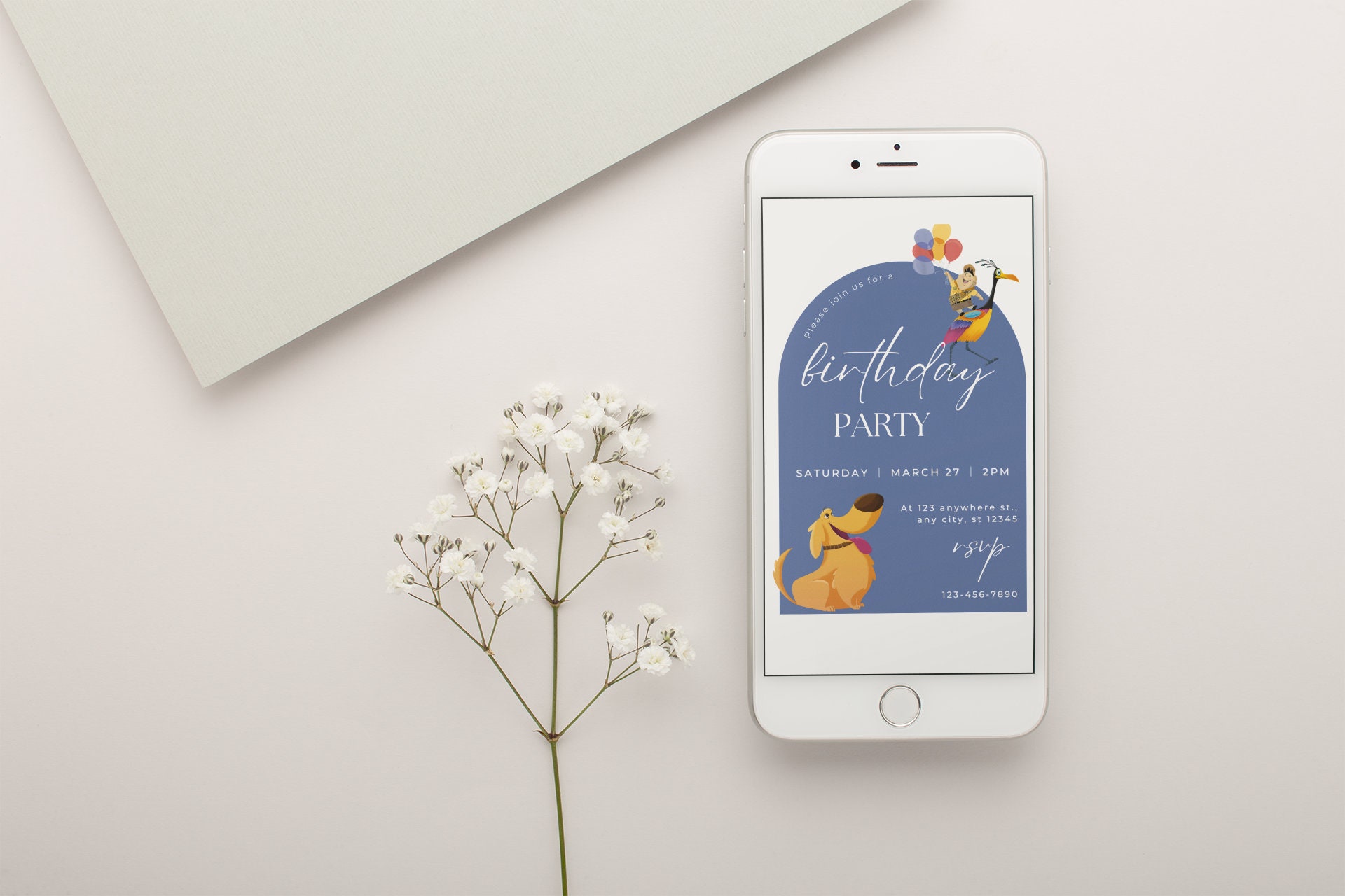 Disney Pixar up Birthday Invitation - Etsy