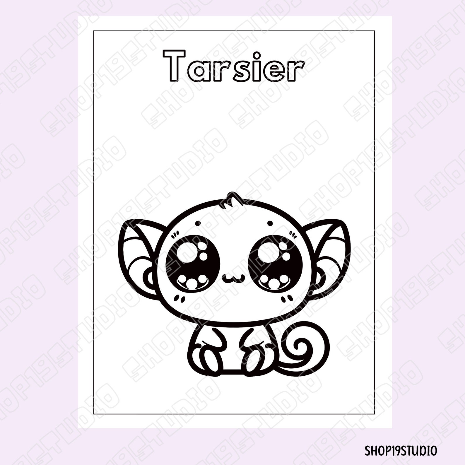 Adorable Kawaii Animal Coloring Pages for Kids Digital Download, 50 ...