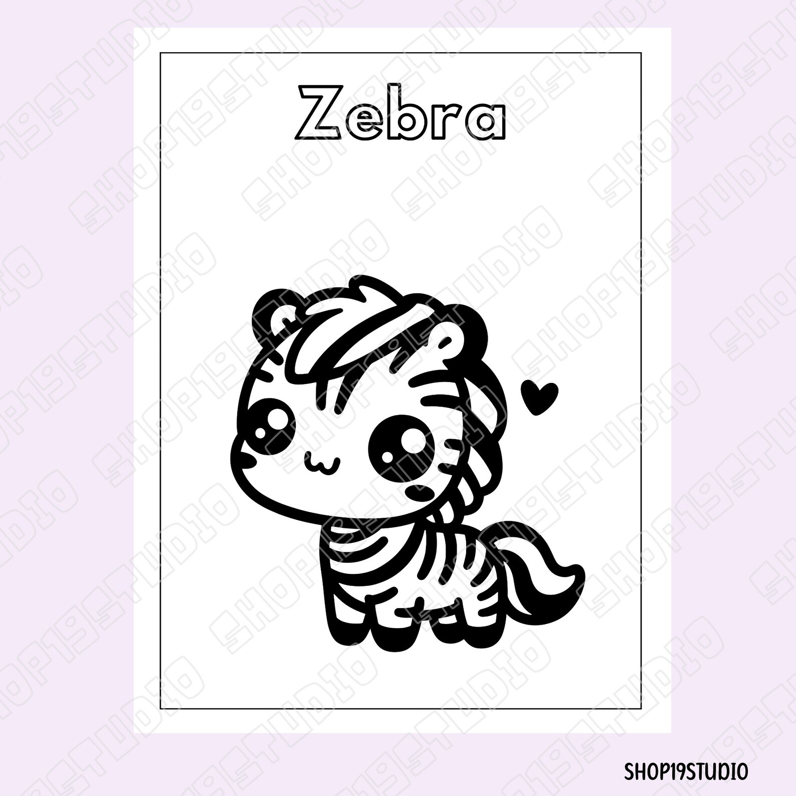 Adorable Kawaii Animal Coloring Pages for Kids Digital Download, 50 ...