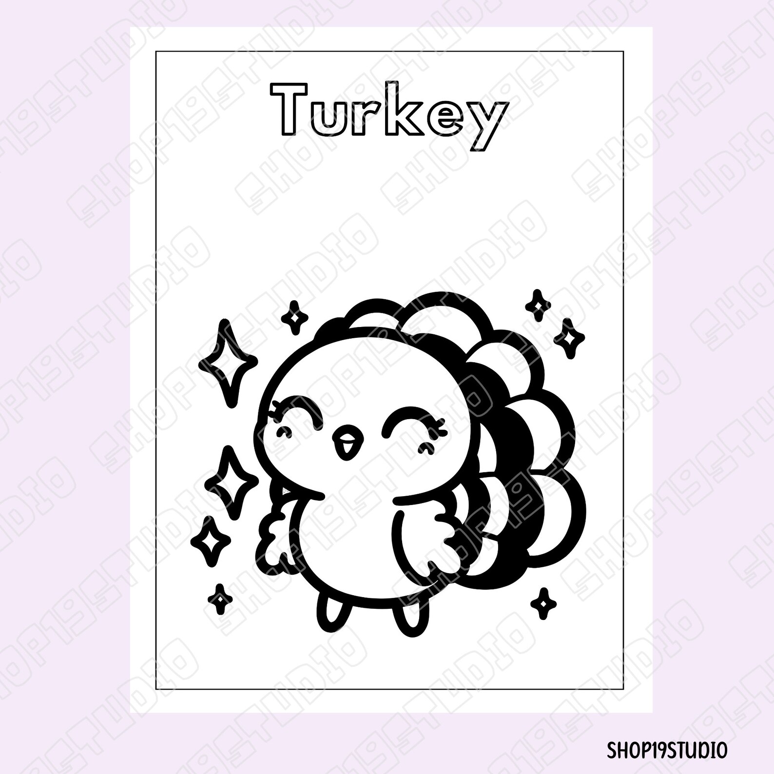 Adorable Kawaii Animal Coloring Pages for Kids Digital Download, 50 ...