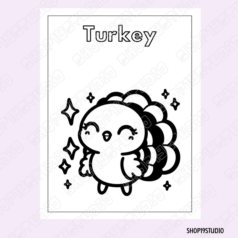 Adorable Kawaii Animal Coloring Pages for Kids Digital Download, 50 ...