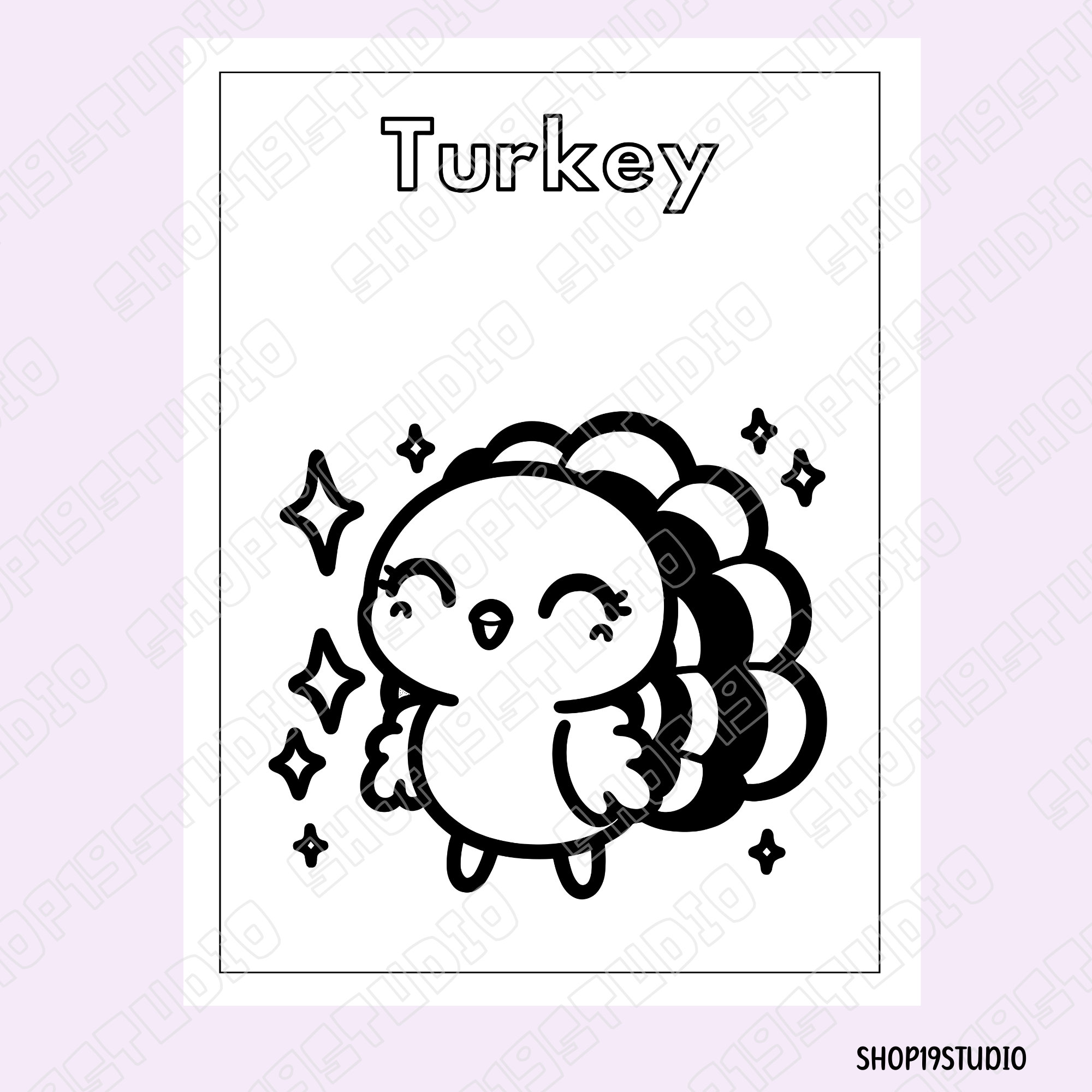 Adorable Kawaii Animal Coloring Pages for Kids Digital Download, 50 ...