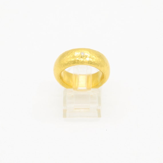 24K Pure Gold Wedding Ring Handmade - Etsy