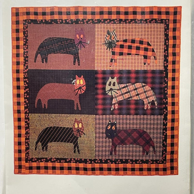 Cat Applique Pattern S - Etsy